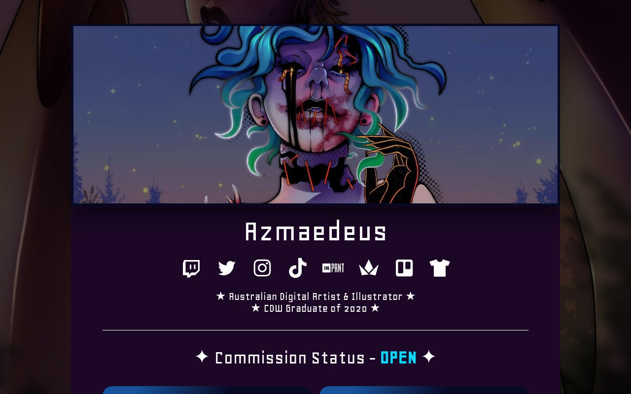 Mae's Commission Carrd